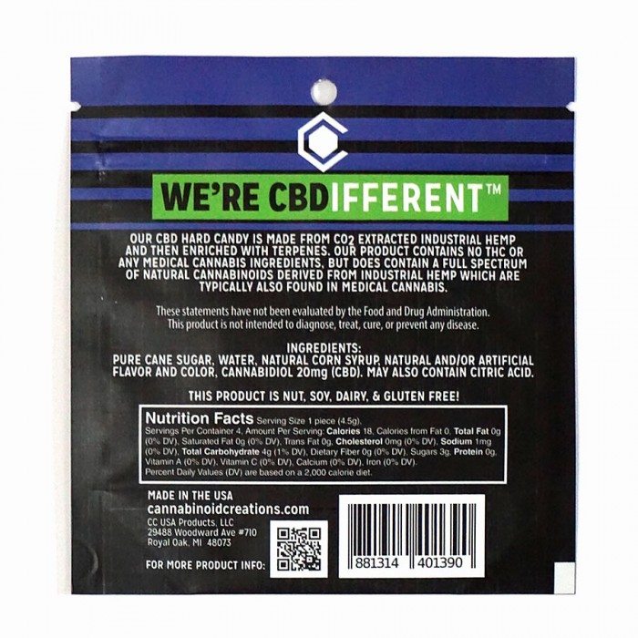 CBD Hard Candy - Blue Raspberry | Cannabinoid Creations CBD Hard Candy - Blue Raspberry | Cannabinoid Creations